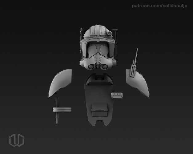 Star Wars Commander Cody Vaugn Thorn Kit 3D model 3D printable | CGTrader