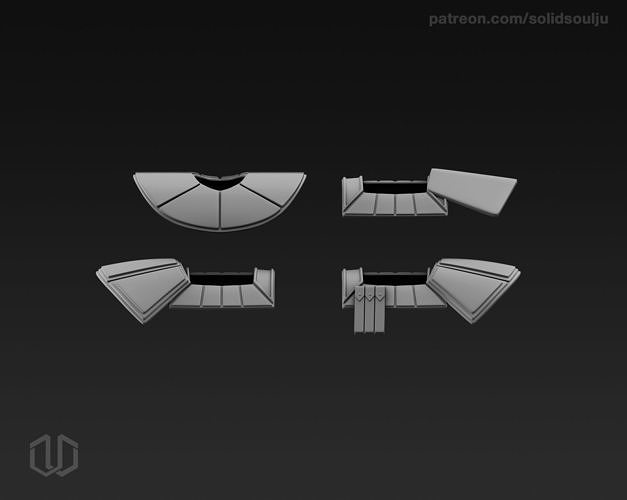 Clone Trooper Pauldrons For Action Figures 3D model 3D printable | CGTrader