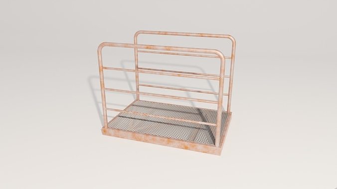 Rusty Old Catwalk segment 3D model | CGTrader