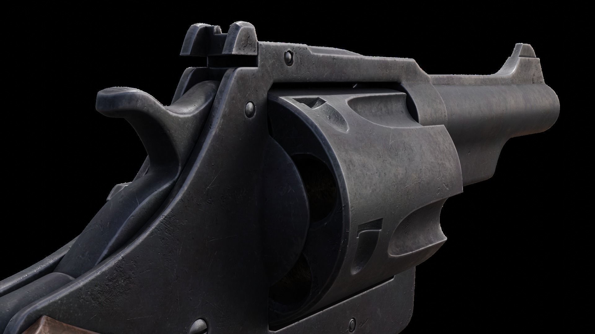 Gun Capgun Revolver Colt highpoly for film 3D model | CGTrader