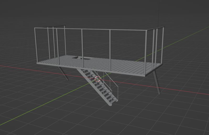 3D model fire escape VR / AR / low-poly | CGTrader