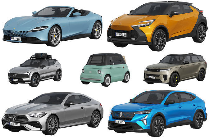 HQ cars collection 41 | CGTrader