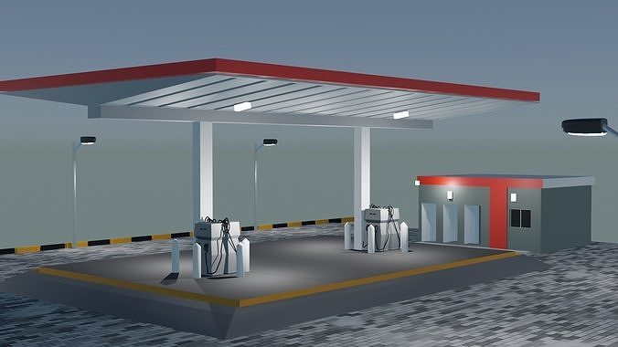 Failing station 3D model | CGTrader