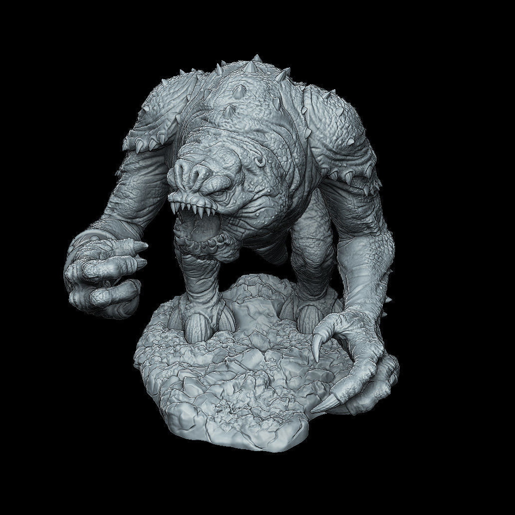 Rancor from Return Of The Jedi - 3D Printable 3D model 3D printable ...
