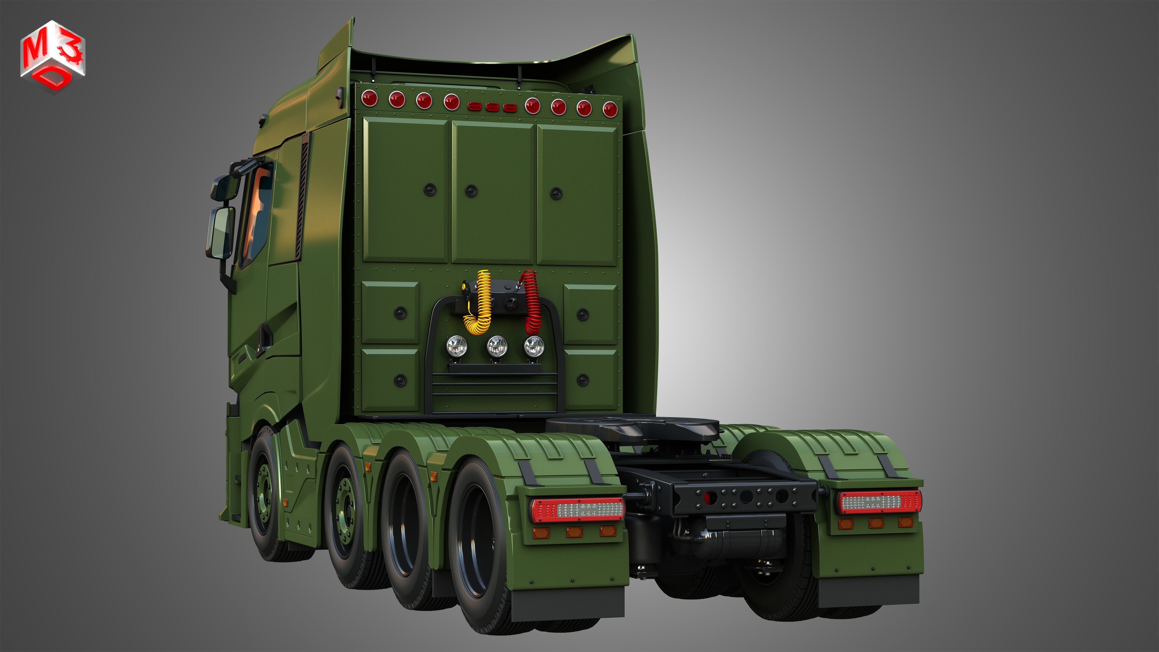 T520 - 8X4 Heavy Haulage Truck 3D model | CGTrader