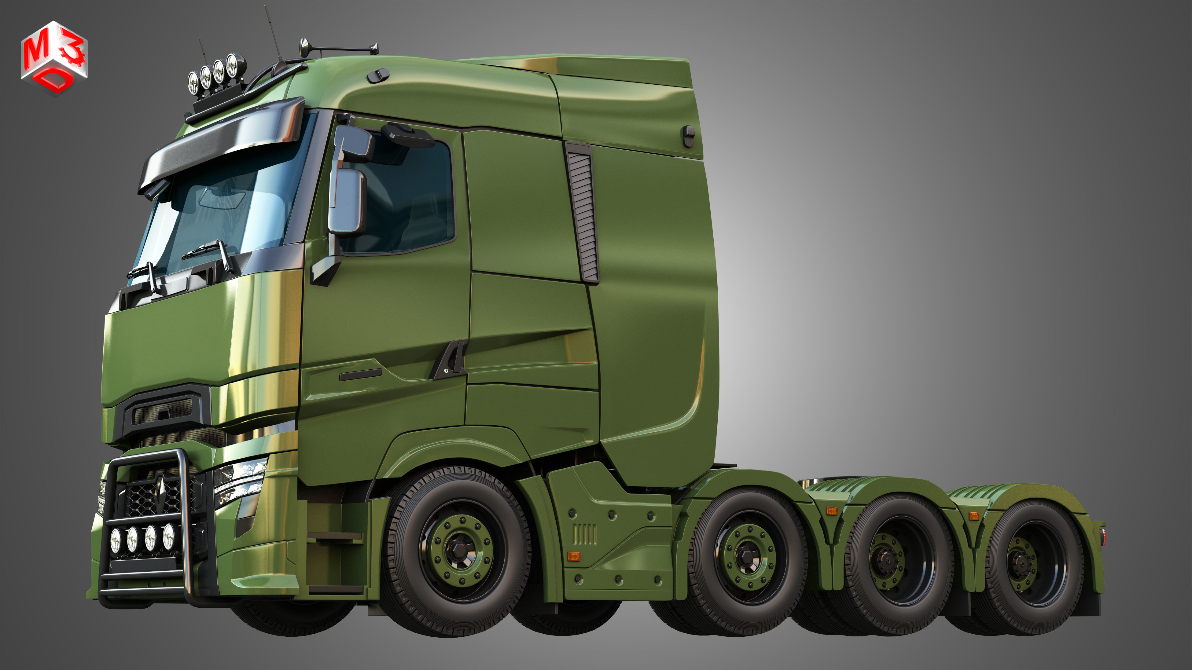 T520 - 8X4 Heavy Haulage Truck 3D model | CGTrader