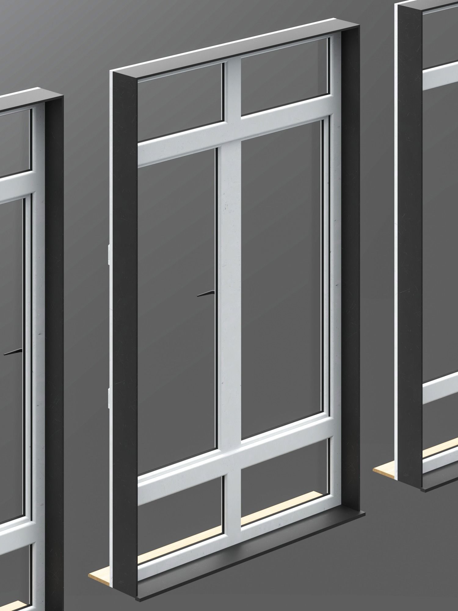 UPVC window with frame free 3D model | CGTrader