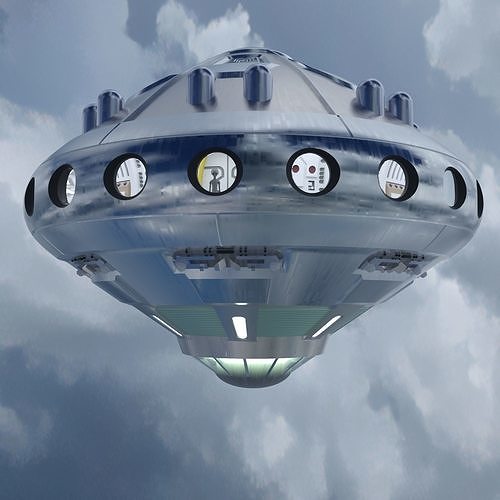 Conical Diamond UFO 3D model | CGTrader