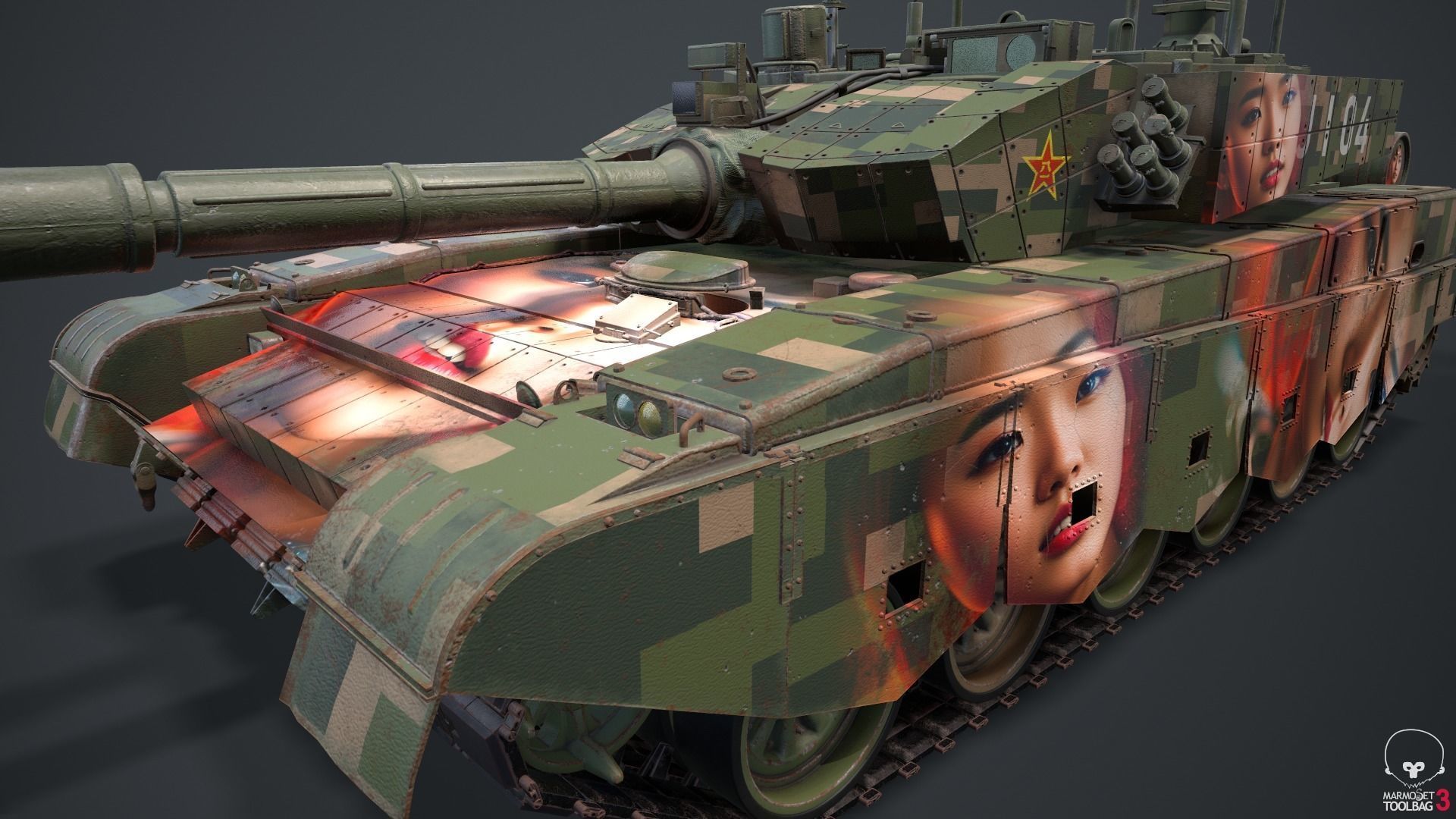 Tank China Type ZTZ 99A MTB Liu Yang 3D model | CGTrader