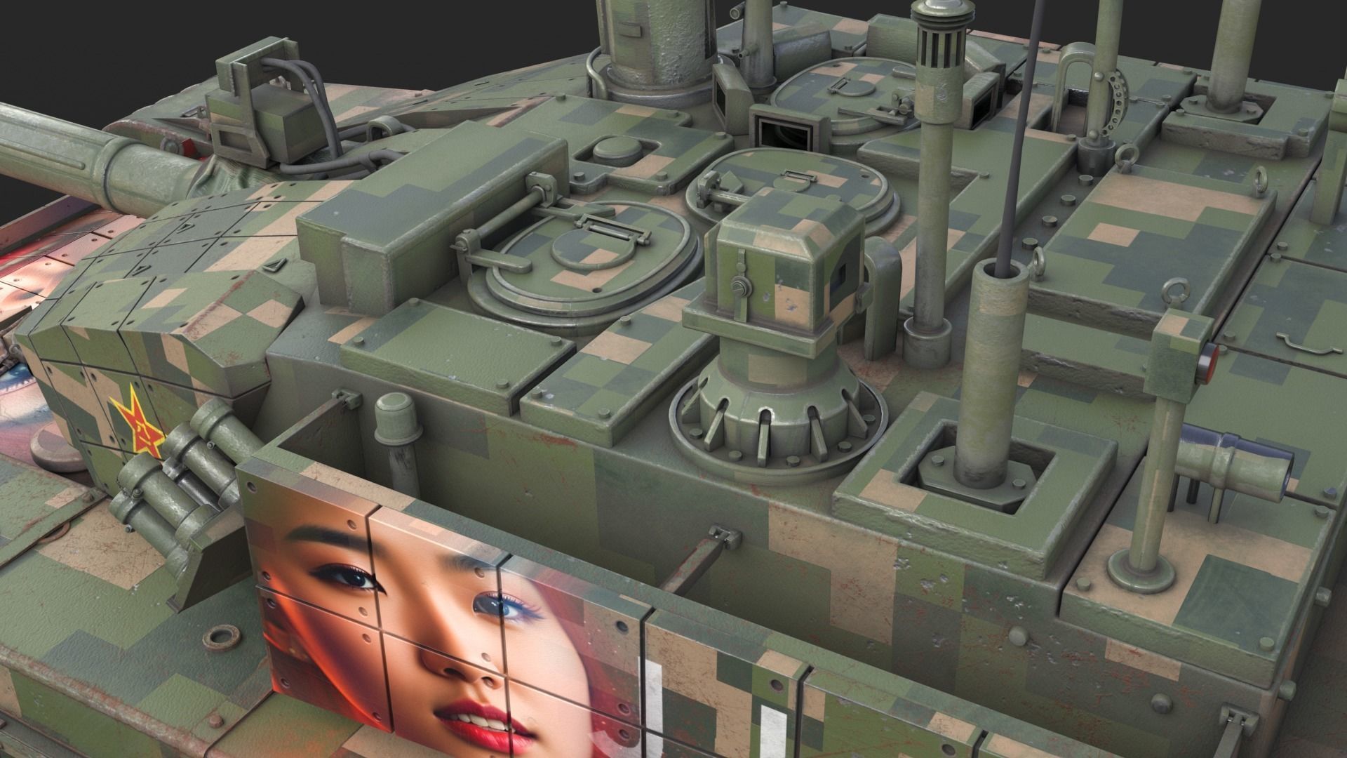Tank China Type ZTZ 99A MTB Liu Yang 3D model | CGTrader