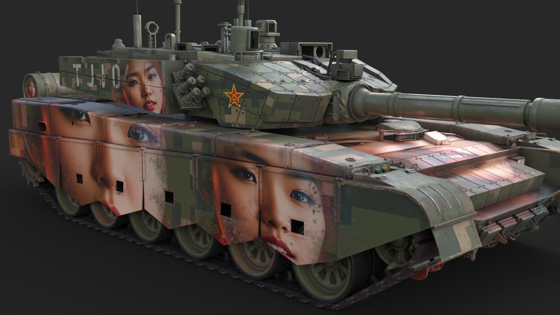 Tank China Type ZTZ 99A MTB Liu Yang 3D model | CGTrader