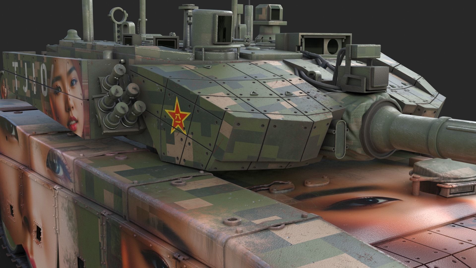 Tank China Type ZTZ 99A MTB Liu Yang 3D model | CGTrader