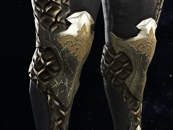 3D model Leg Armor Demon Threa female game and film VR / AR / low-poly ...