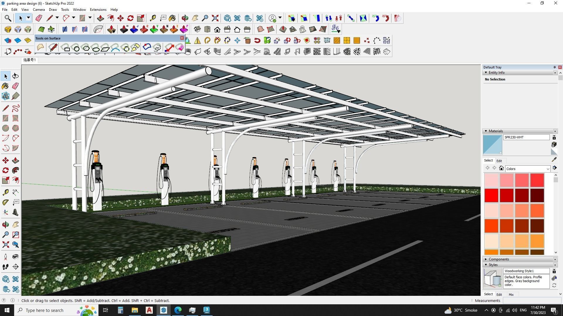 Urban Parking Lot - Realistic 3D Model 2 3D model | CGTrader