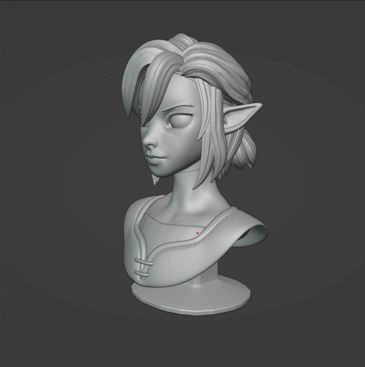 LINK BUST FROM ZELDA BOTW 3D model 3D printable | CGTrader