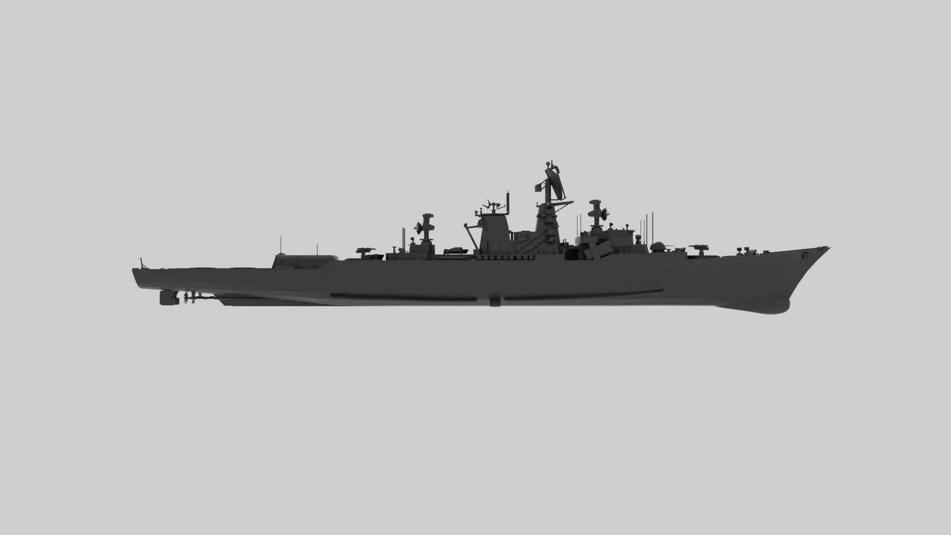 FGS Scharnhorst - Fictional model for small scale printing 3D model 3D printable | CGTrader