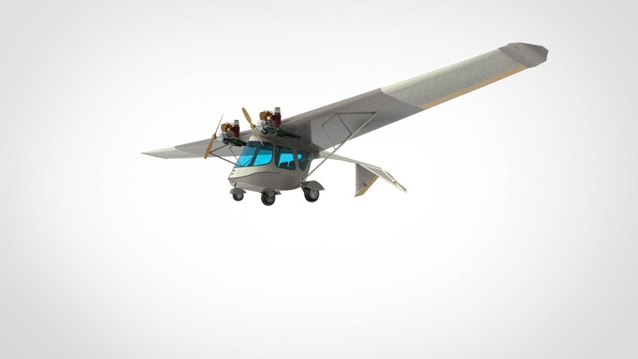 Ultraflight Lazair Airplane 3D model | CGTrader