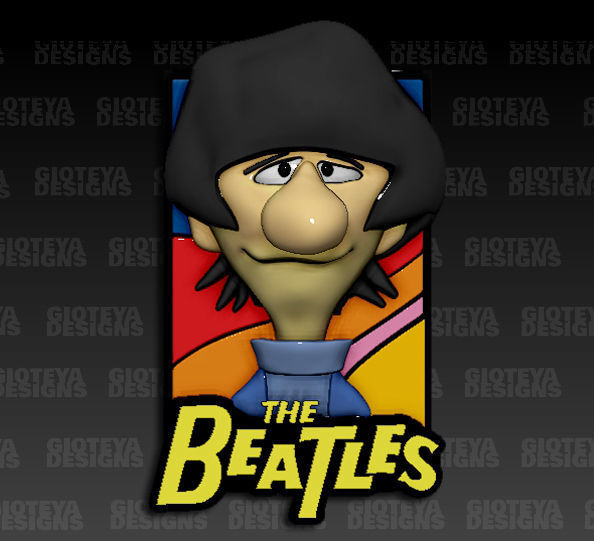The Beatles Cartoon Ringo 3D model | CGTrader