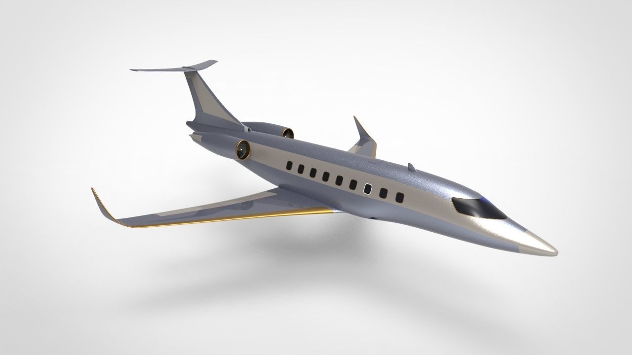 private jet 3D model | CGTrader