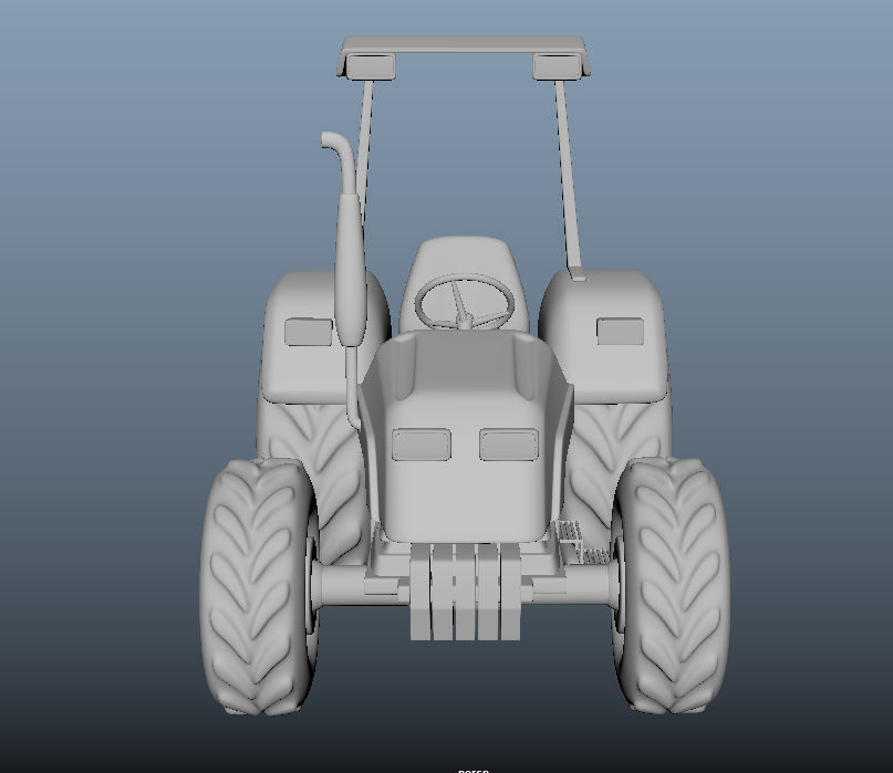 3D model Tractor VR / AR / low-poly | CGTrader
