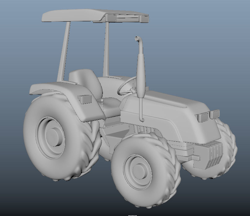 3D model Tractor VR / AR / low-poly | CGTrader