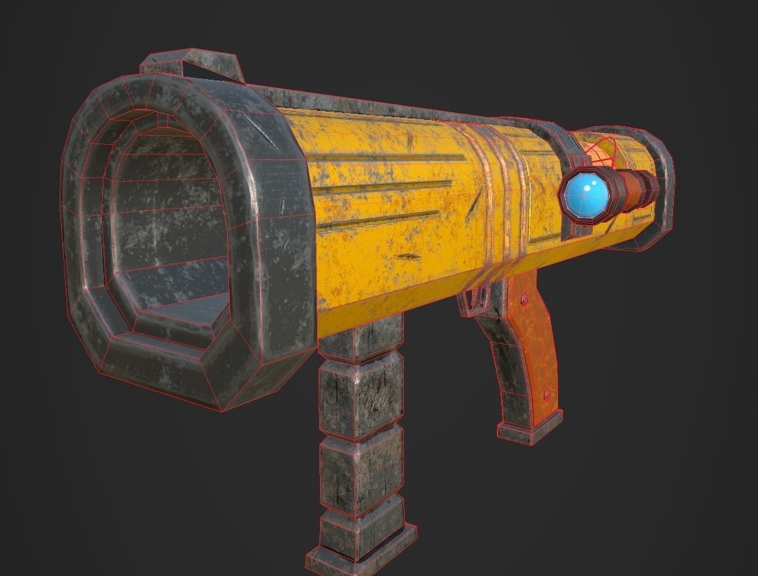 3D model Stylized Rocket Launcher VR / AR / low-poly | CGTrader