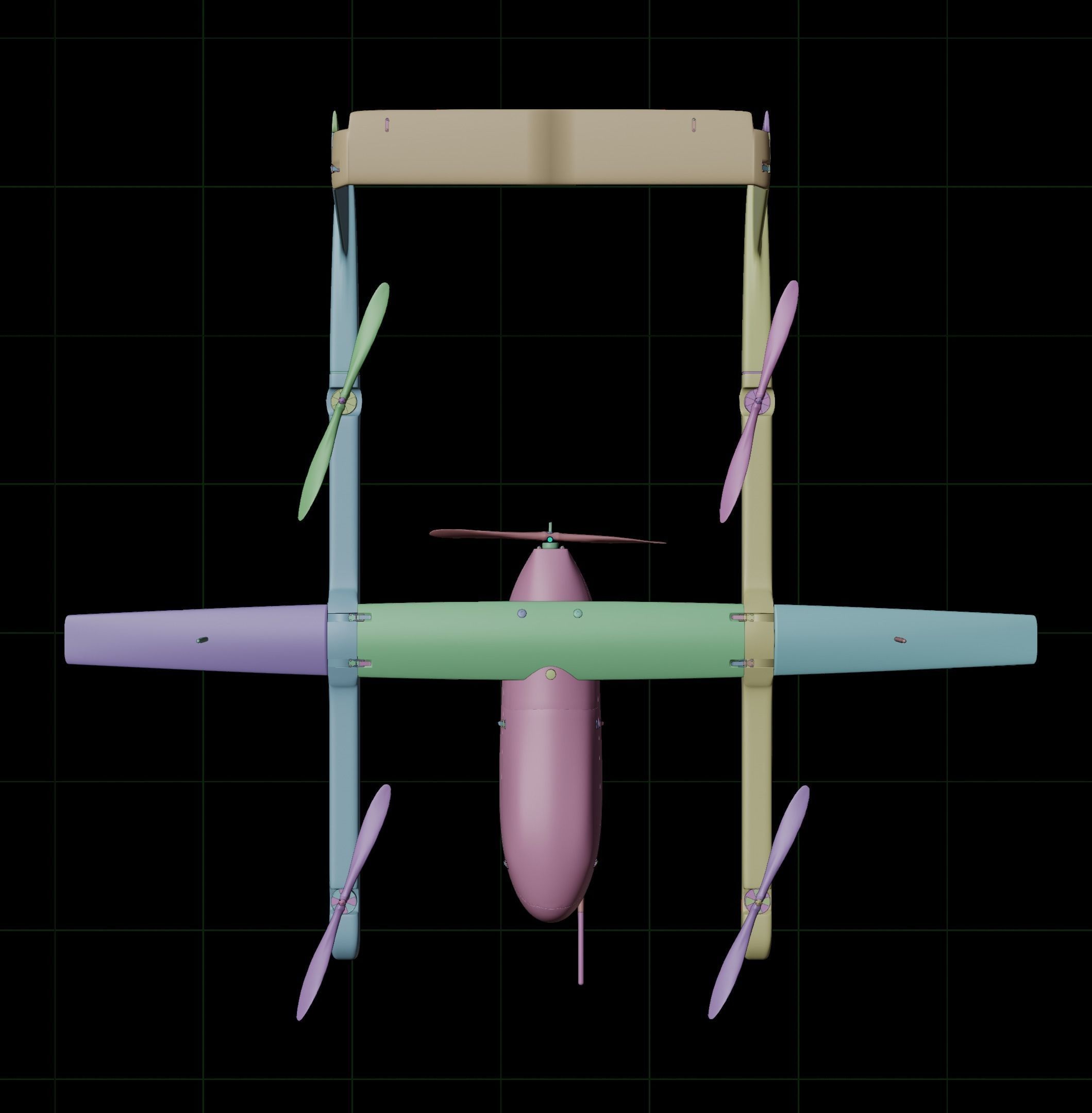 Poseidon UAV 3D Model unmanned aerial vehicle 3D model 3D model | CGTrader