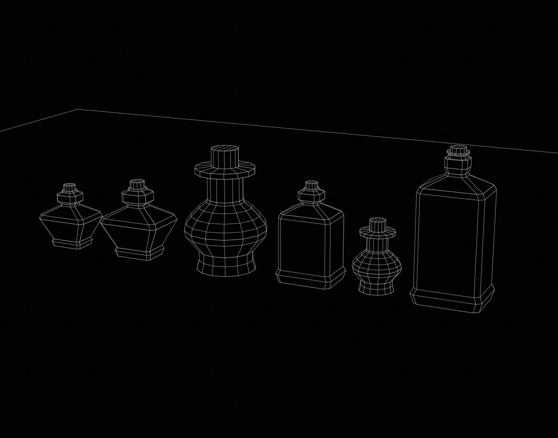 3D model Marble Low Poly Magical Alchemy Potions VR / AR / low-poly ...