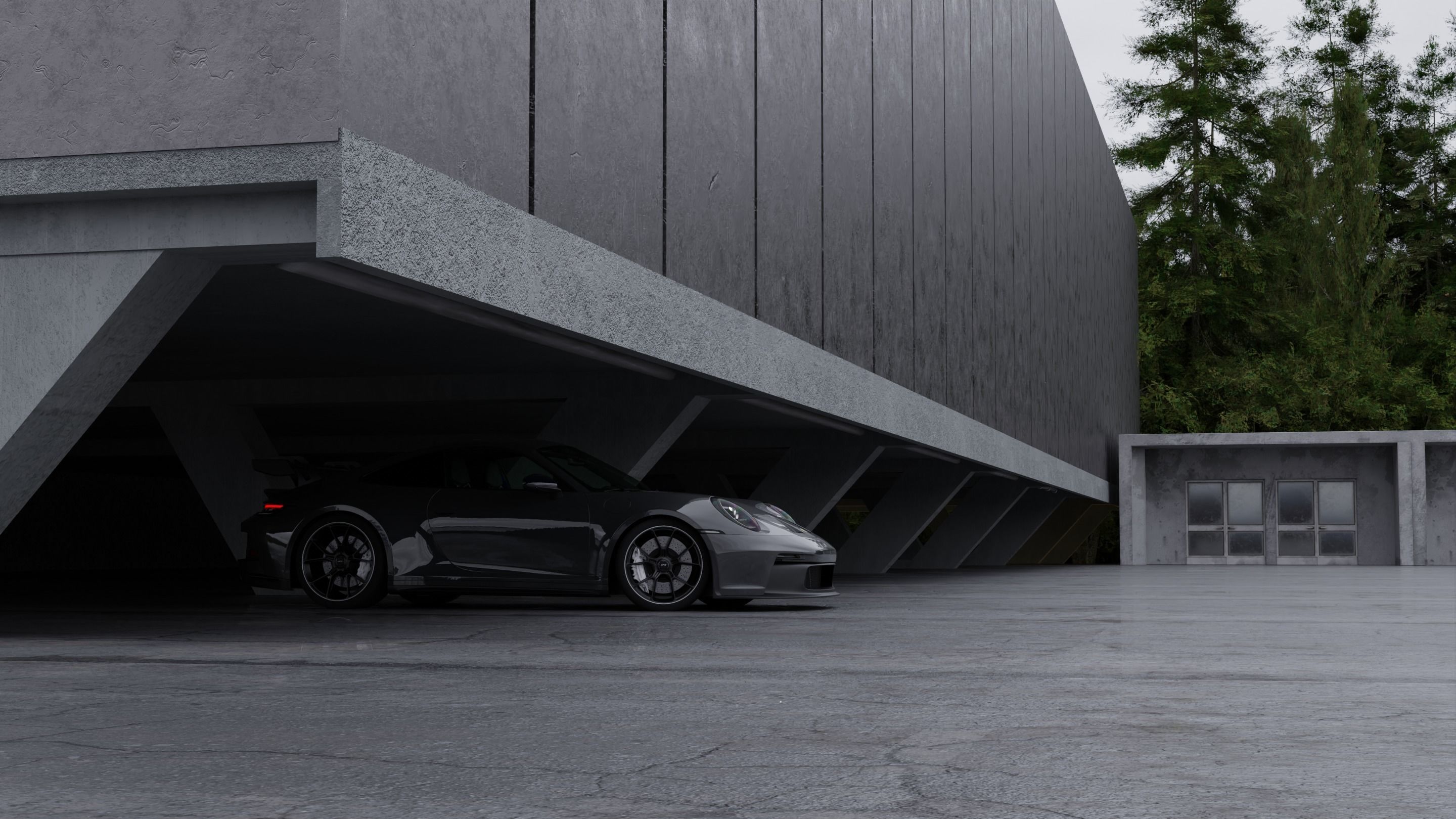 Car Moody Scene 3D Blender File Textured FBX File 3D model | CGTrader
