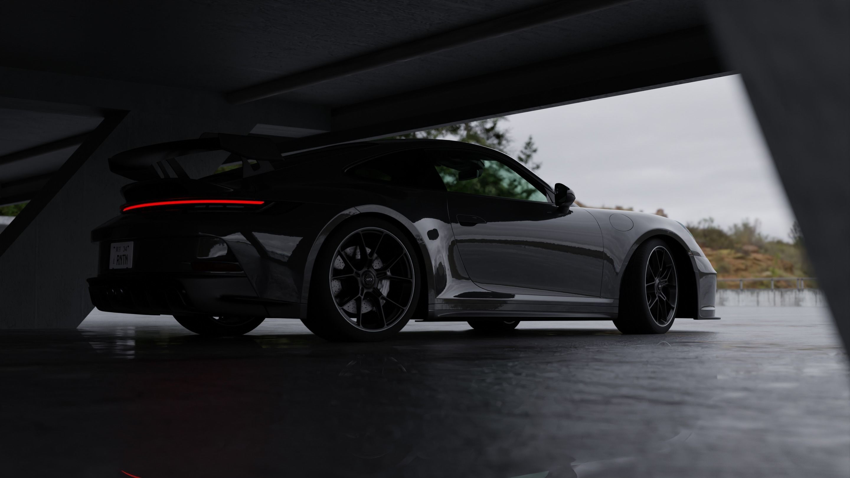 Car Moody Scene 3D Blender File Textured FBX File 3D model | CGTrader
