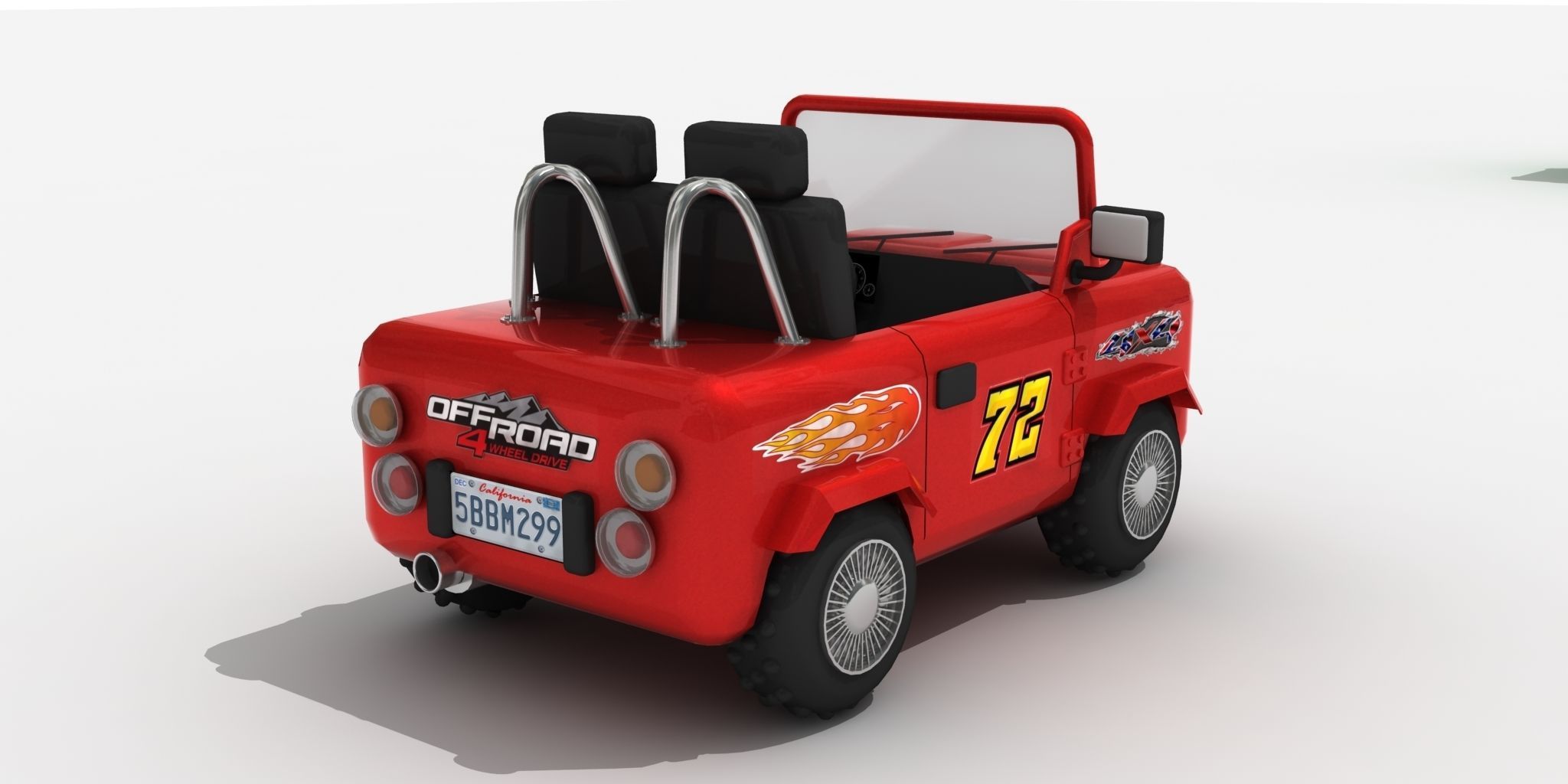 3D model 3D 3d Toy Car Suv 4x4 VR / AR / low-poly | CGTrader