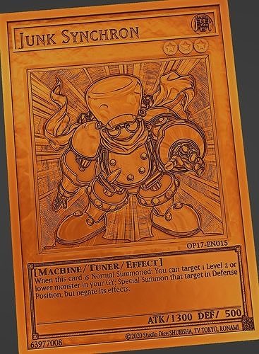 junk synchron - yugioh 3D model 3D printable | CGTrader