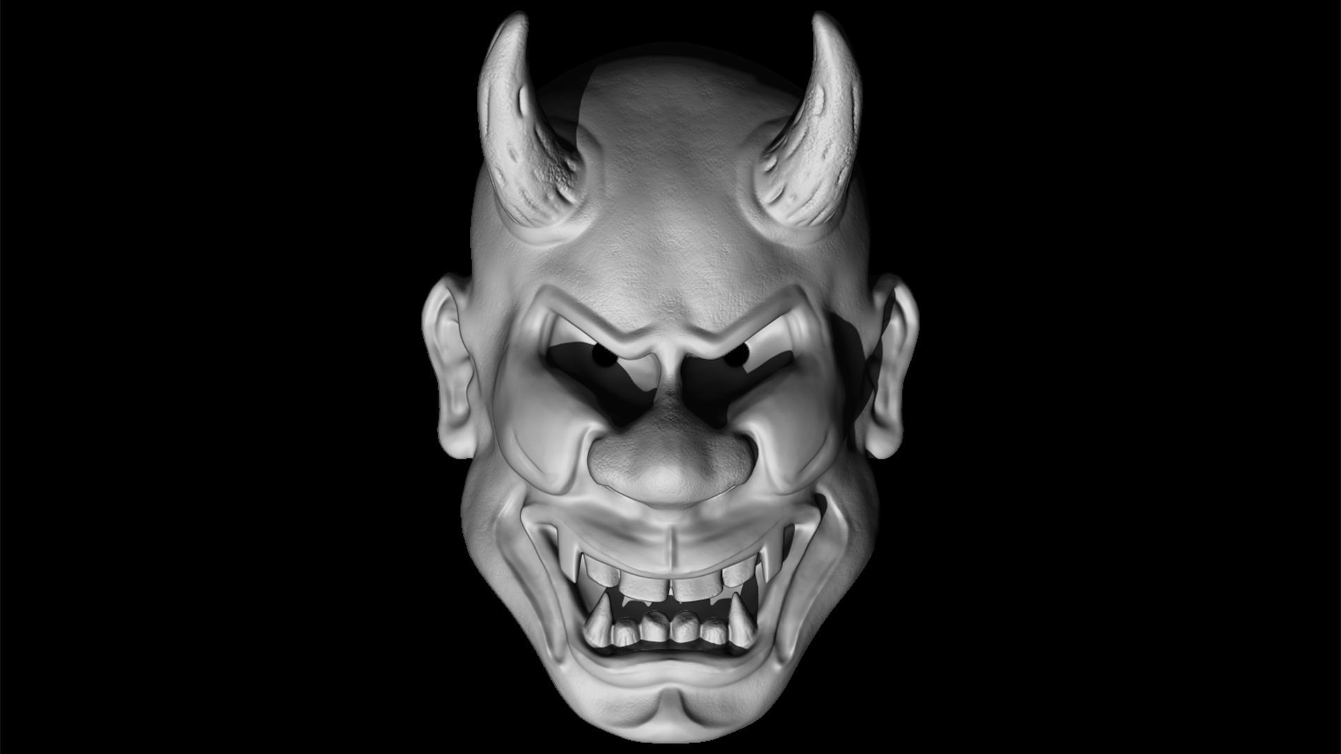 Hannya mask Traditional japanese mask 3D model 3D printable | CGTrader