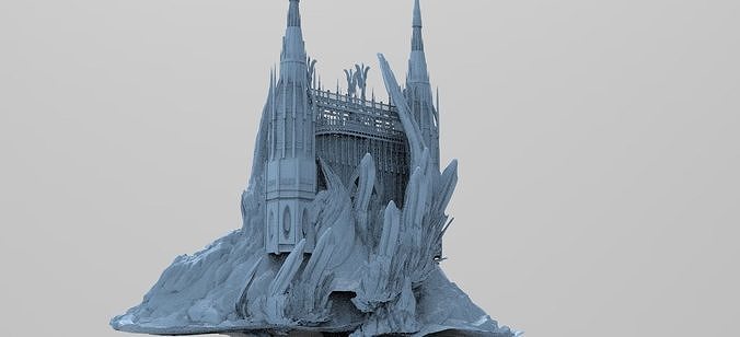 Snake mountain curved serpent towers 3D model | CGTrader