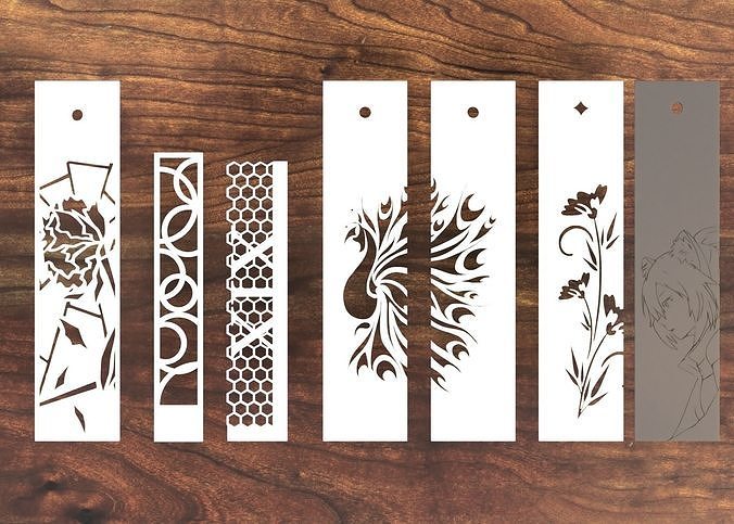 Bookmark collection 3D model 3D printable | CGTrader