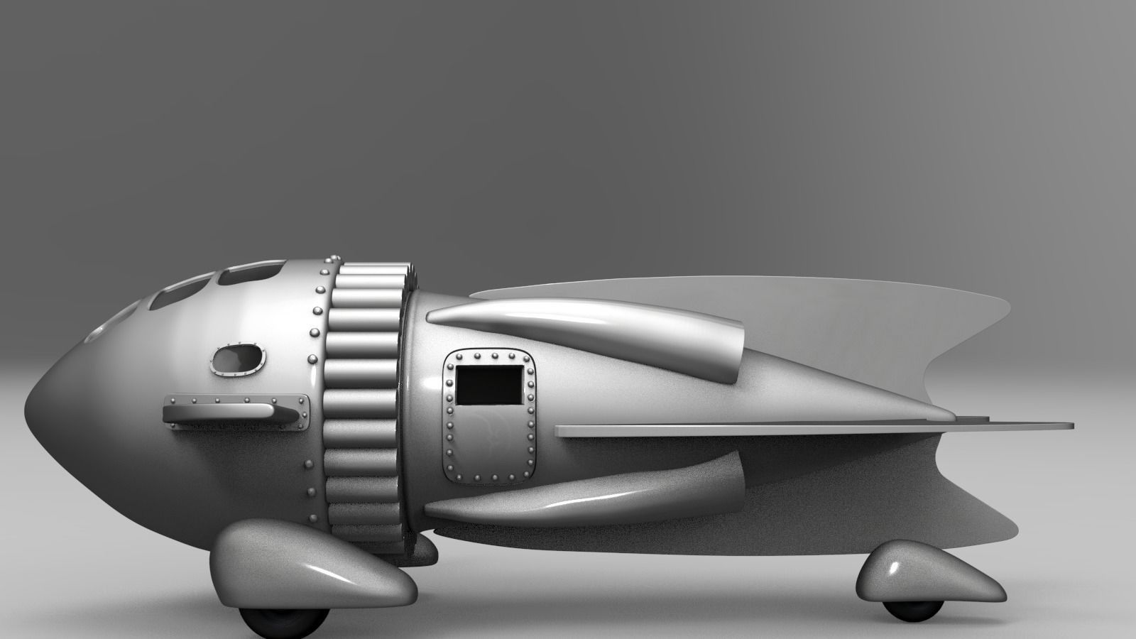DR ZARKOVS ROCKET SHIP FLASH GORDON 1936 3D model 3D printable | CGTrader