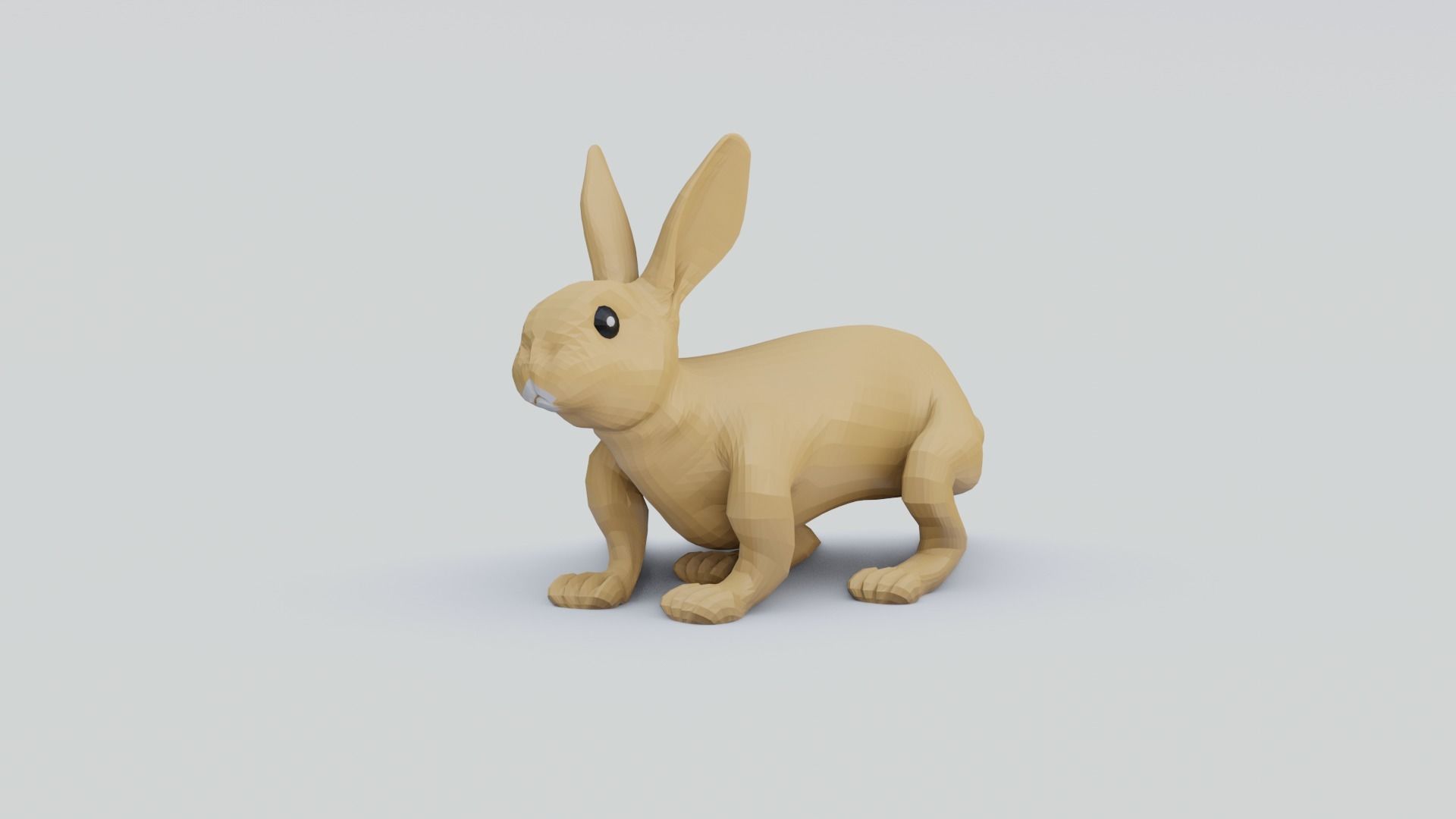 3D model Lowpoly Rabbit VR / AR / low-poly | CGTrader