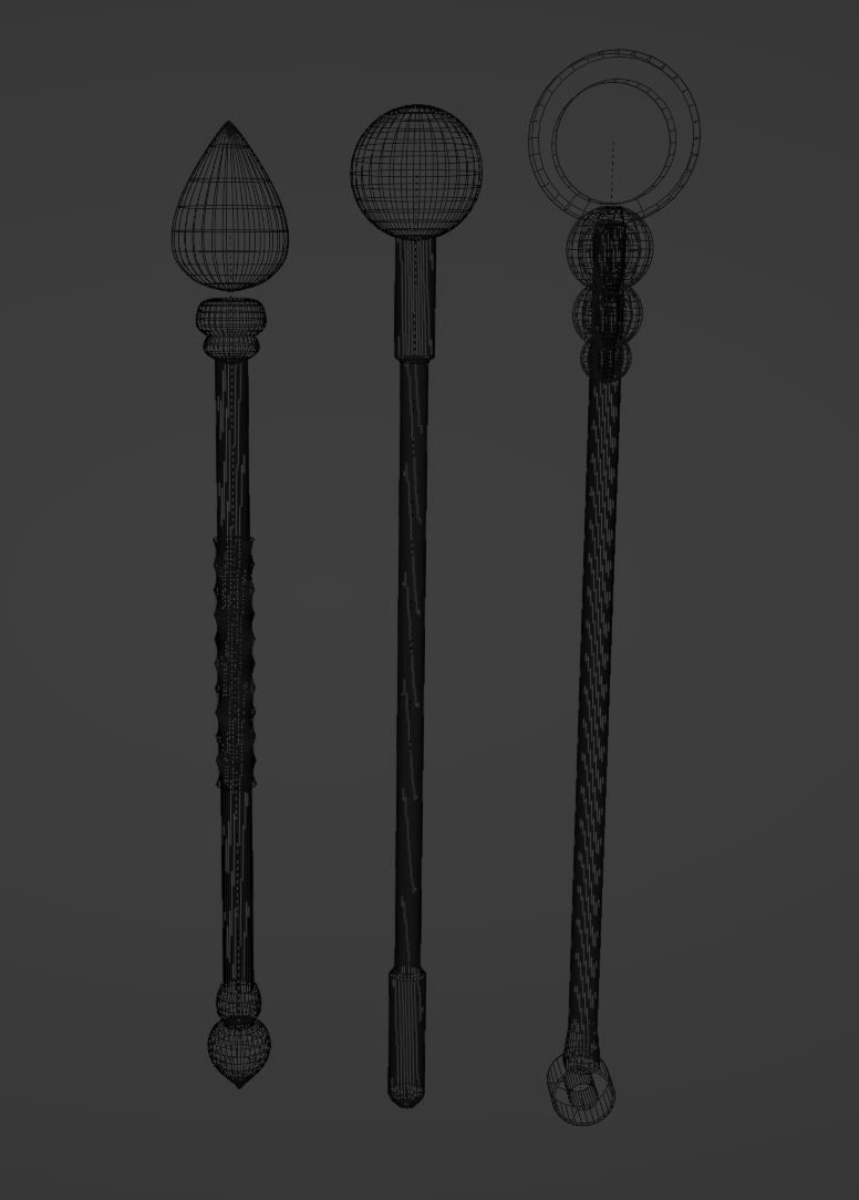 Staff Collection 3D model | CGTrader