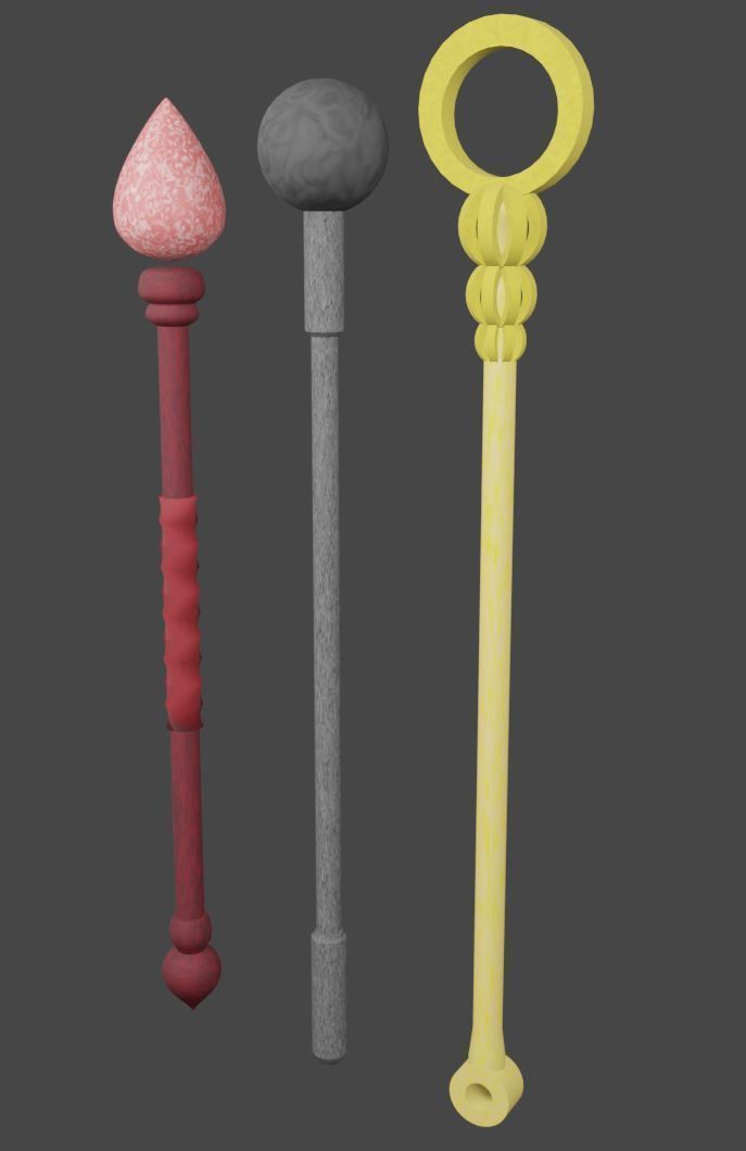 Staff Collection 3D model | CGTrader
