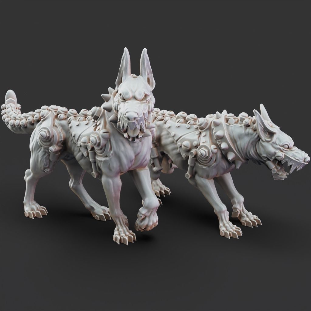 Guard Dogs - 3D Printable TTRPG - PRESUPPORTED - 32mm Scale 3D model 3D ...