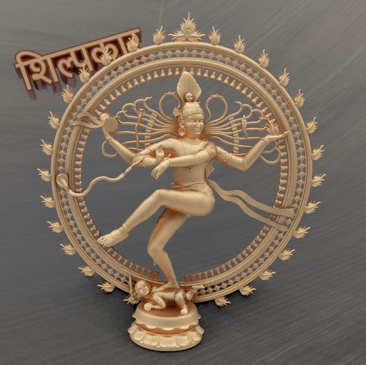 NATARAJ - SHIV DANCING STANCE 3D model 3D printable | CGTrader