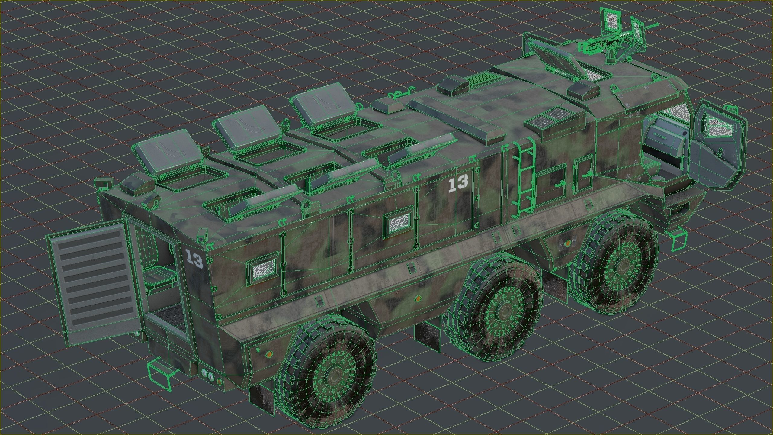 3D model Kamaz - Typhoon VR / AR / low-poly | CGTrader