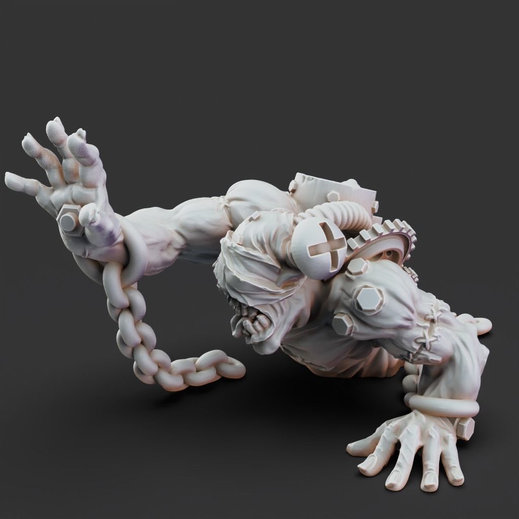 Prototype Franken - 3D Printable TTRPG - PRESUPPORTED - 32mm 3D model 3D printable | CGTrader