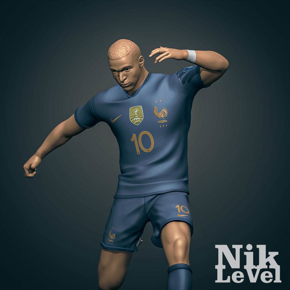 Kylian Mbappe 3D Printable 5 3D model 3D printable | CGTrader