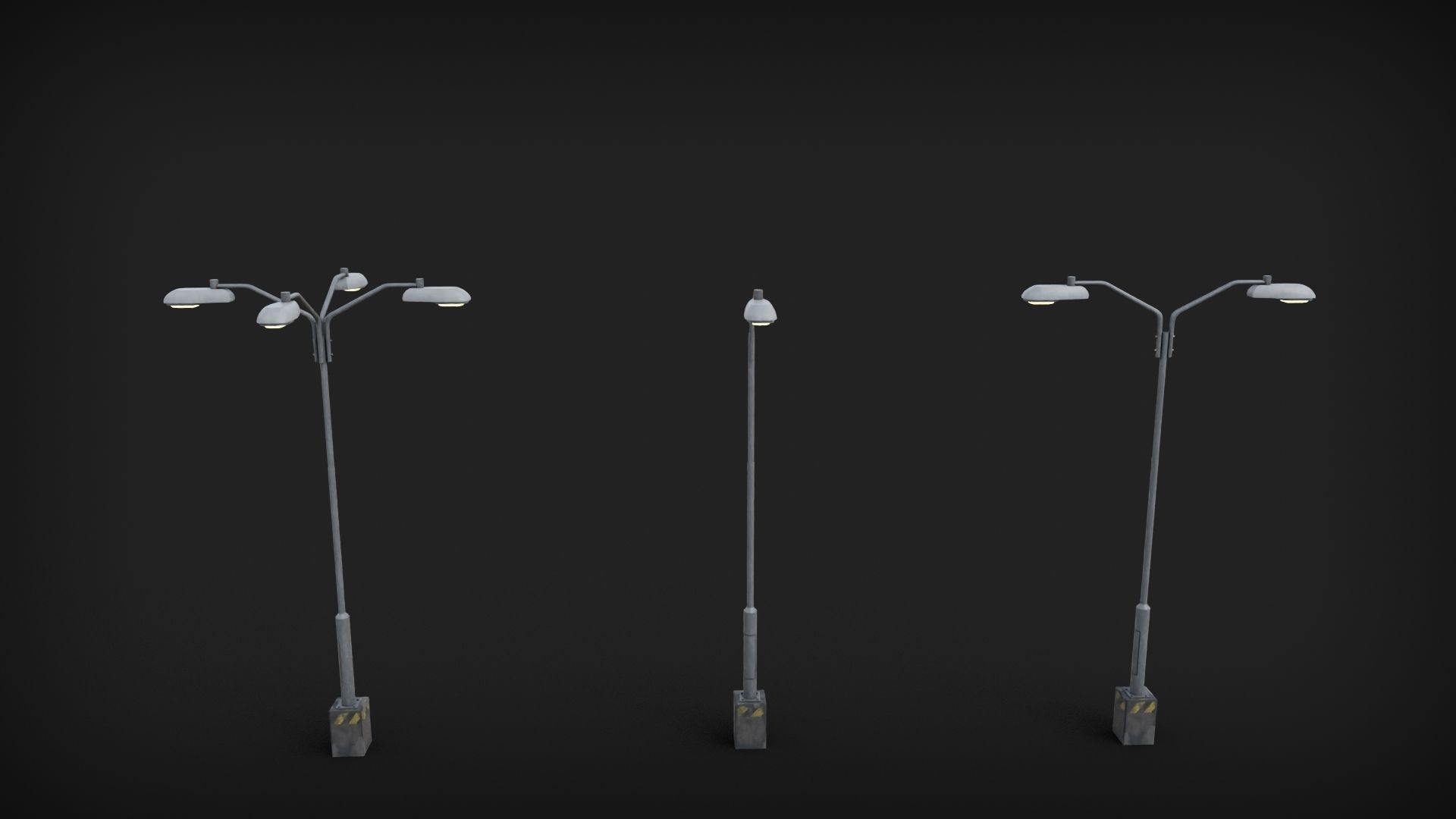 3D model Lamp Post Street Light VR / AR / low-poly | CGTrader