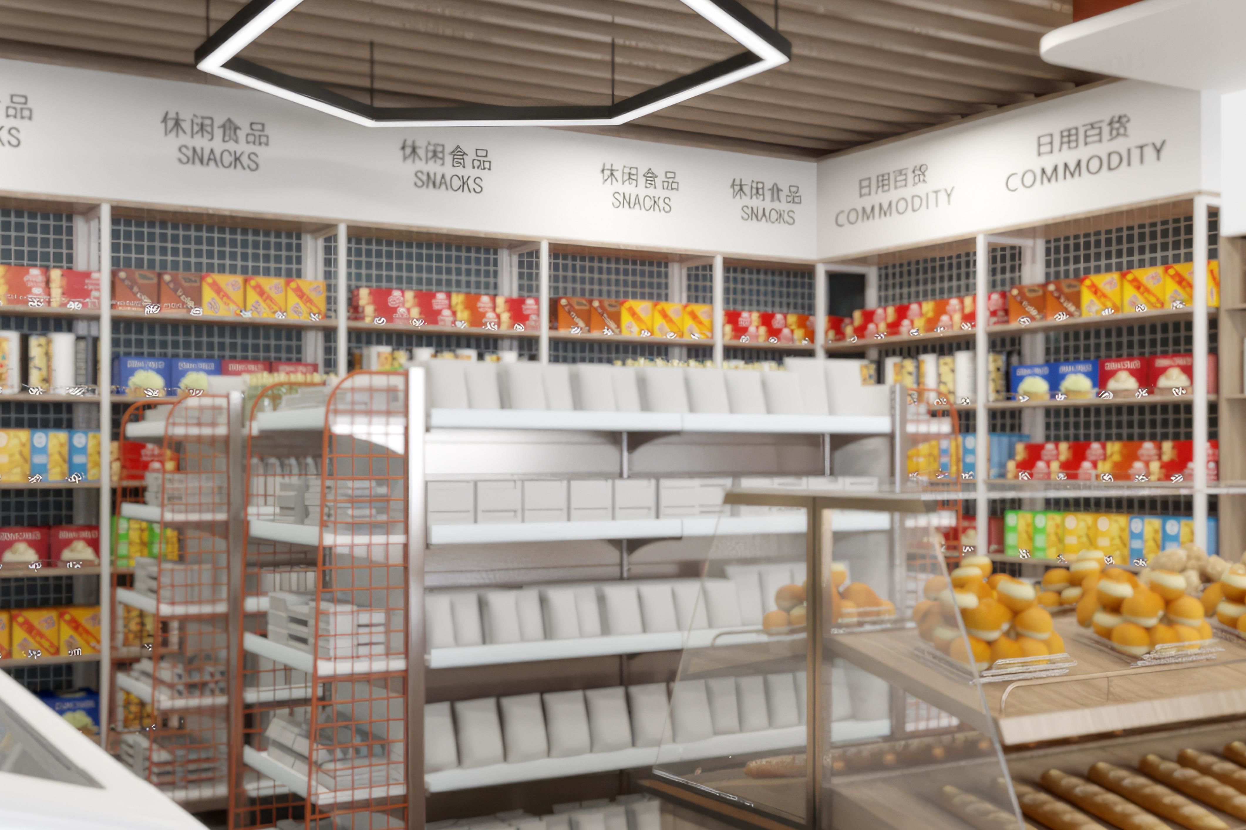 Store Convenience Supermarket Modern 3D model | CGTrader