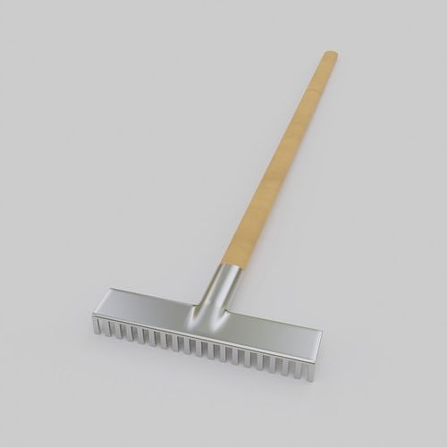 Wooden rake 3D model | CGTrader