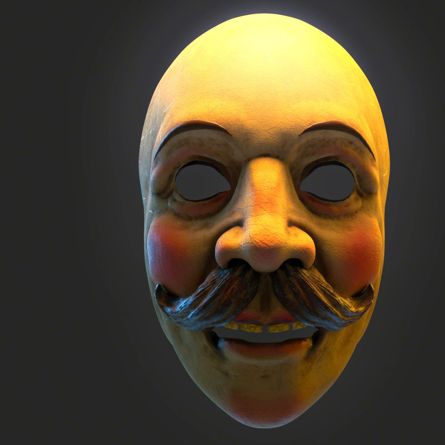 circus mask 30s 3D model 3D printable | CGTrader