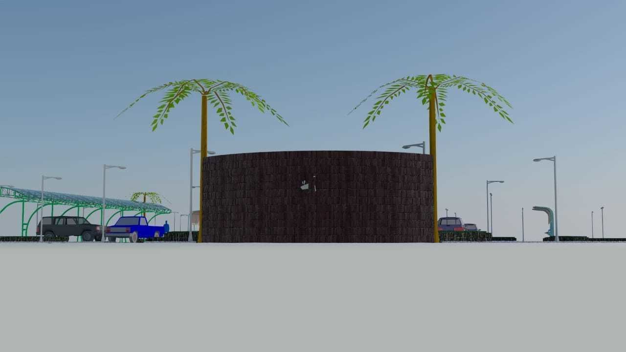 Outdoor 3D Parking Area 3D model | CGTrader