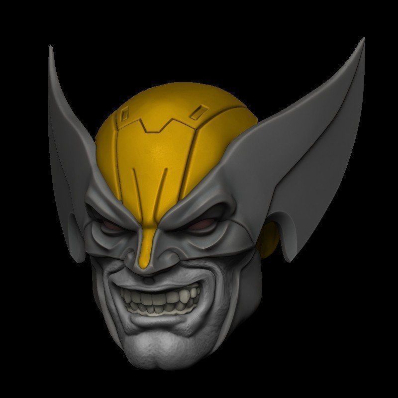 WOLVERINE SMILE FACE 3D model | CGTrader